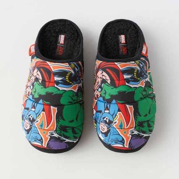 Marvel | Shoes | Nwt Zara Kids Boys Marvel Comics Avengers House Slippers Size 5 | Poshmark